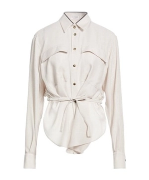 Brunello Cucinelli Simple Solid-color Shirt - Grey