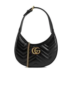 Gucci Logo Zipper Shoulder Bag