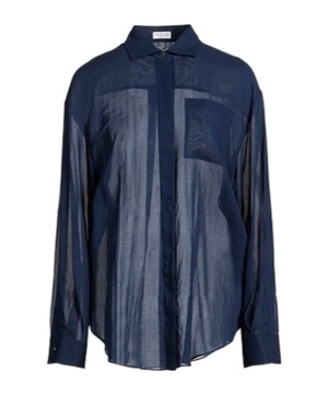 Brunello Cucinelli Solid Colour Shirts - Blue