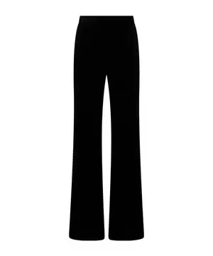 Max Mara Velvet Boot-shaped Pants - Black