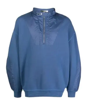Isabel Marant Étoile Half-zip Panelled Sweatshirt - Blue
