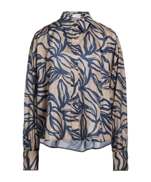 Brunello Cucinelli Two-tone Satin Long Sleeve Shirt