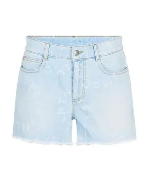 Stella McCartney Logo Denim Shorts