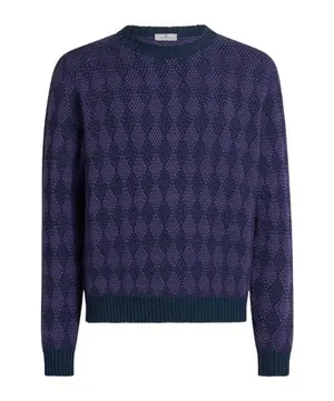Etro Wool Jacquard Sweater - Blue