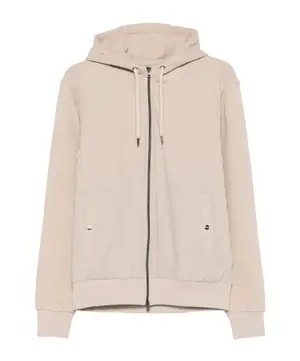 Herno Herno Zip-Up Hooded Jacket Nude