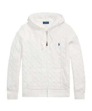 Ralph Lauren Cable Knit Zip Hoodie - No