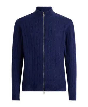 Etro Zip-up Cashmere Cardigan - Black
