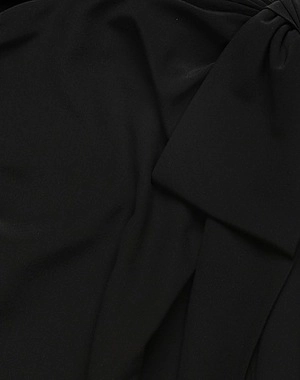 Saint Laurent Pleated Wrap Skirt