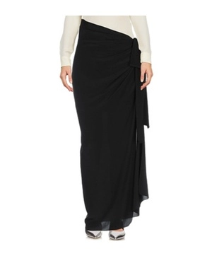 Saint Laurent Pleated Wrap Skirt