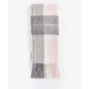 Barbour Plaid Tassel Scarf