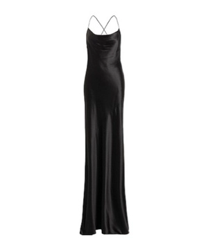 Saint Laurent Satin Dress - Black