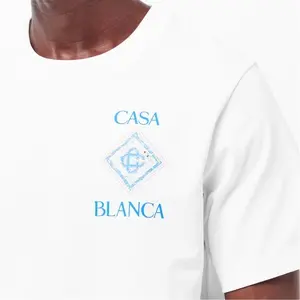 Casablanca Logo Crew Neck T-shirt - White