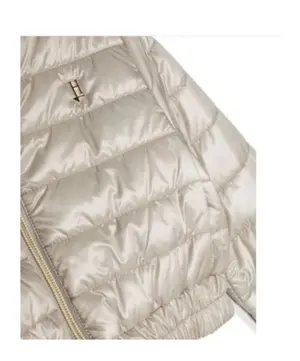 Herno Metallic Cropped Padded Jacket