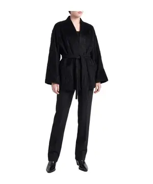 Max Mara Belted Coat - Black