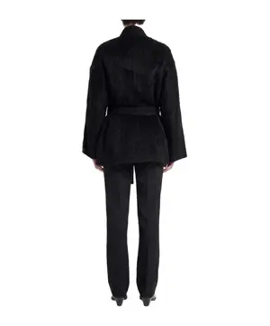 Max Mara Belted Coat - Black