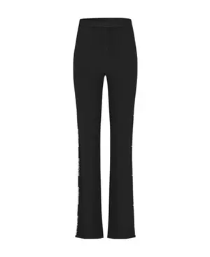 Alexander Wang Jacquard Logo High-waist Straight Leg Pants