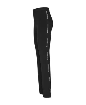 Alexander Wang Jacquard Logo High-waist Straight Leg Pants