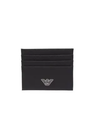 Emporio Armani Logo Card Holder - Black