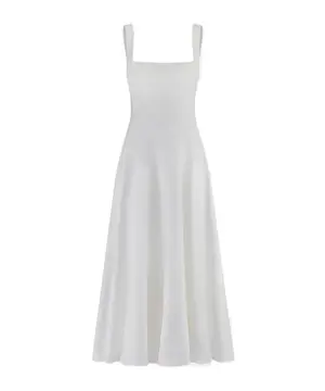 Christopher Esber Sleeveless Square Neck Dress - White