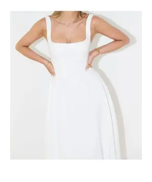 Christopher Esber Sleeveless Square Neck Dress