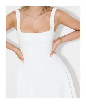 Christopher Esber Sleeveless Square Neck Dress
