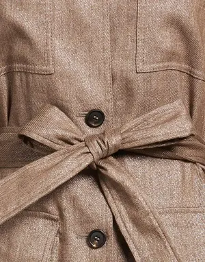 Brunello Cucinelli Belted Twill Jacket