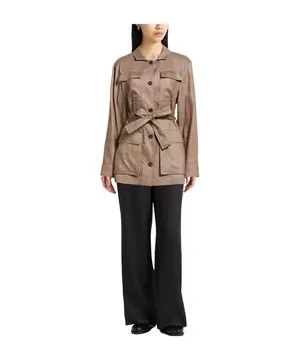 Brunello Cucinelli Belted Twill Jacket