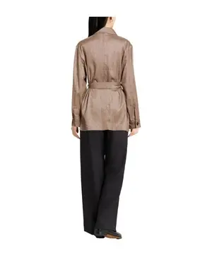 Brunello Cucinelli Belted Twill Jacket
