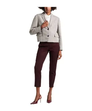Brunello Cucinelli Single-breasted Striped Tweed Blazer