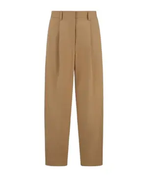 Herno Tailored Trousers With Elasticated Waist - Camel