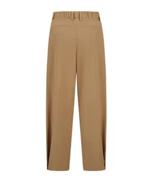 Herno Tailored Trousers With Elasticated Waist - Camel