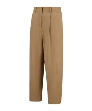 Herno Tailored Trousers With Elasticated Waist - Camel
