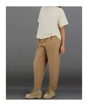 Herno Tailored Trousers With Elasticated Waist - Camel