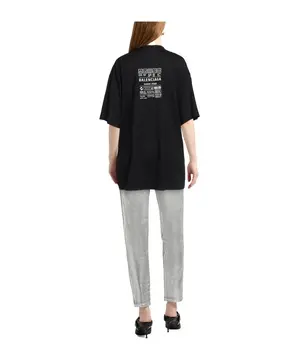 Balenciaga Oversized T-shirt With Graphic Print