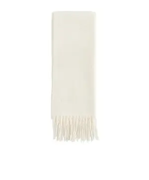Barbour Woven Fringed Scarf - Cream
