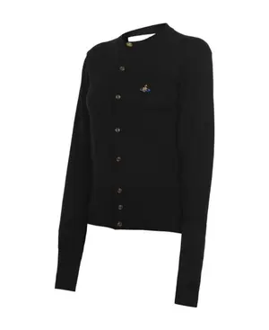 VIVIENNE WESTWOOD Logo Embroidered Cardigan