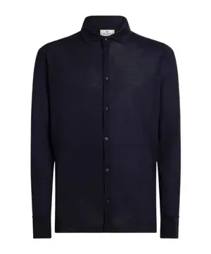 Etro Cashmere Silk Embroidered Cardigan - Black