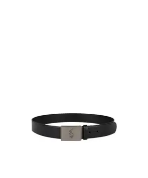 Polo Ralph Lauren Plaque Buckle Leather Belt