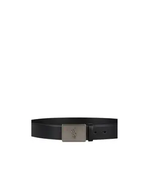 Polo Ralph Lauren Plaque Buckle Leather Belt