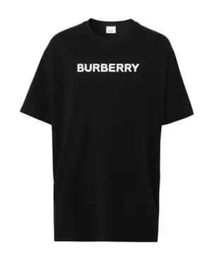 Burberry Logo Short-sleeved T-shirt - Black