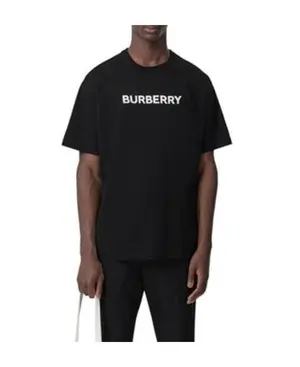 Burberry Logo Short-sleeved T-shirt - Black