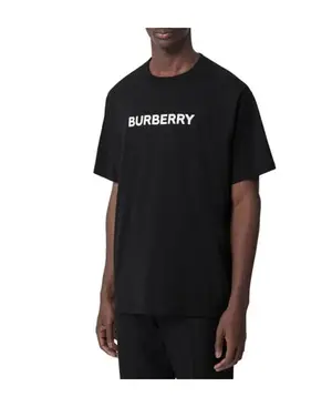 Burberry Logo Short-sleeved T-shirt - Black