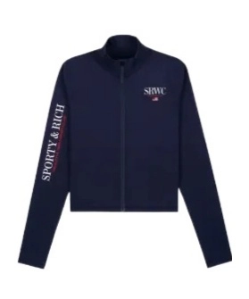 SPORTY  RICH Sporty & Rich Zip-up Jacket With Mock Neck