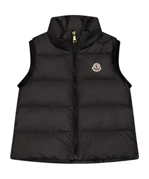 Moncler Logo Sleeveless Vest - Black