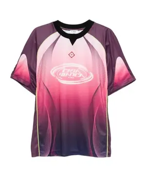 Casablanca Aubergine Gradient Short-sleeve T-shirt