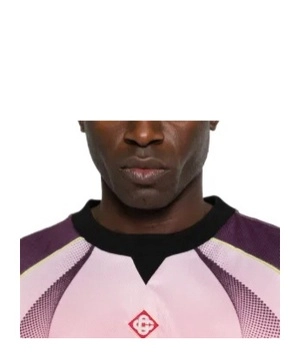 Casablanca Aubergine Gradient Short-sleeve T-shirt