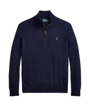 Polo Ralph Lauren Embroidered Zip-up Pullover - Black
