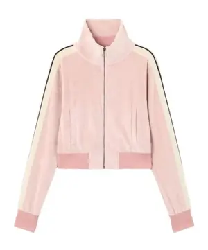 Palm Angels Cropped Zip-up Sports Jacket