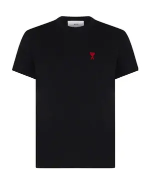 AMI Paris Logo Short-sleeved T-shirt - Black