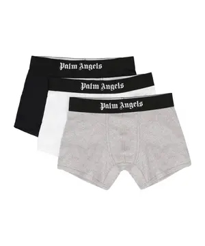 Palm Angels Logo Waistband Boxer Briefs - Black